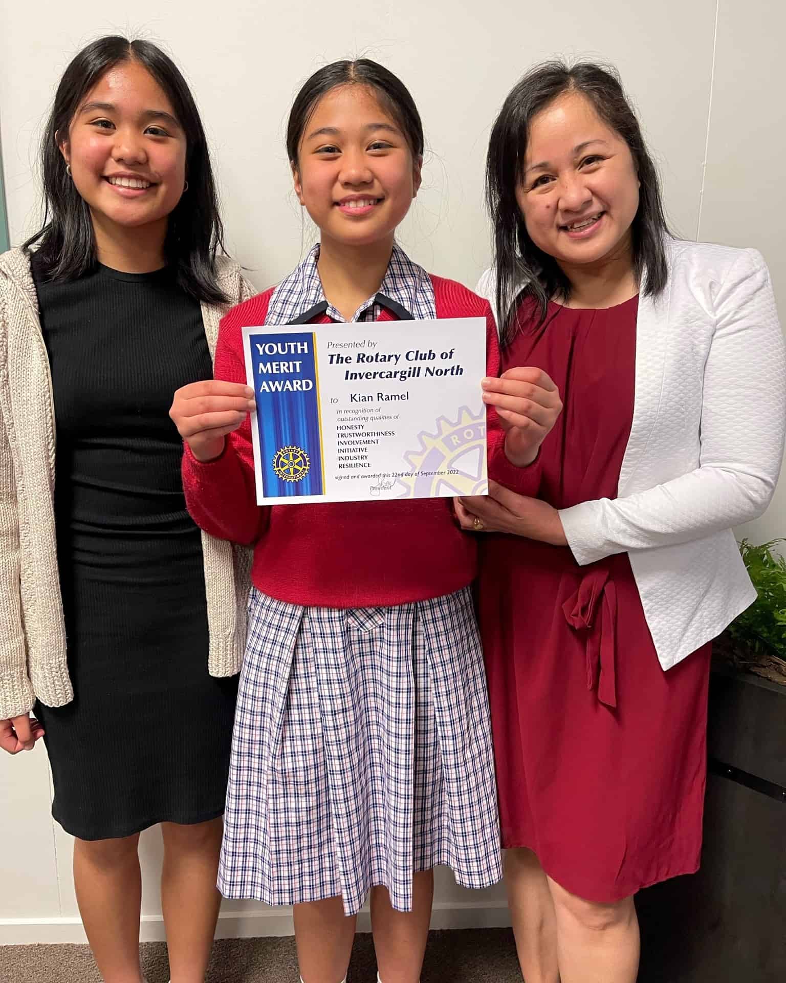 Rotary Award 2022 - Southland Girls' High School