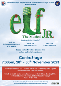 Junior Production - Elf Junior the Musical - Southland Girls' High School